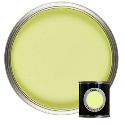 Vintro Luxury Matt Emulsion Yellowy Green, Multi Surface Paint for ...