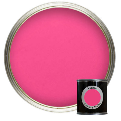Vintro Matt Emulsion Bright Pink Tester Pot - 125ml (Deptford Pink)