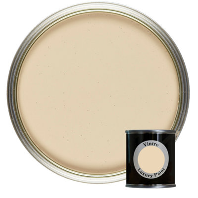 Vintro Matt Emulsion Caramel/Dark Cream Tester Pot - 125ml (Old Lace)