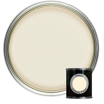 Vintro Matt Emulsion Cream/Magnolia Tester Pot - 125ml (Ermine)
