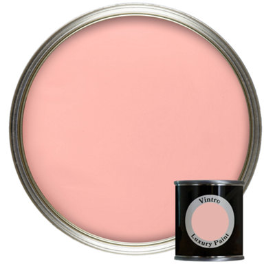 Vintro Matt Emulsion Pink Tester Pot - 125ml (Dancing Salmon)