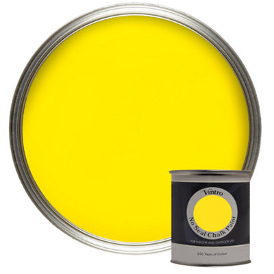 Vintro No Seal Chalk Paint Bright Yellow Interior & Exterior For ...