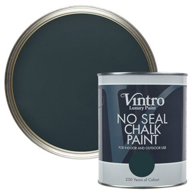 Vintro No Seal Chalk Paint Dark Grey Interior & Exterior For Furniture ...