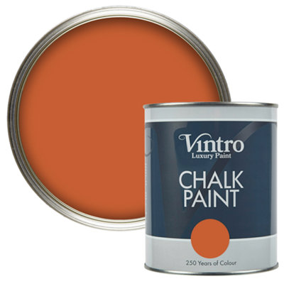 Vintro Orange Brown Chalk Paint/Furniture Paint Matt Finish 1 Litre ...