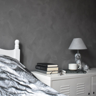 Vintro Paint Concrete Effect Paint Dark Grey - Flint 2.5L