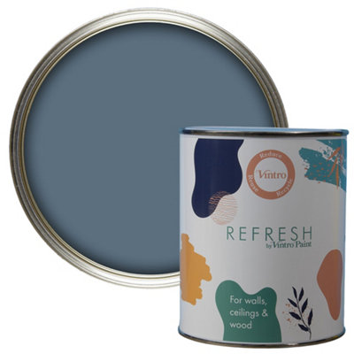 Vintro Paint Refresh Blue Matt Finish for Furniture, Walls, or Wood ...
