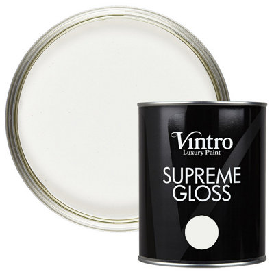 Vintro Pure White Gloss 1L Walls, Ceilings, Metal & Wood (Crystal) | DIY at B&Q