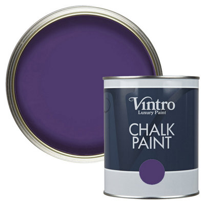 Vintro Purple Chalk Paint/Furniture Paint Matt Finish 1 Litre (Royal ...