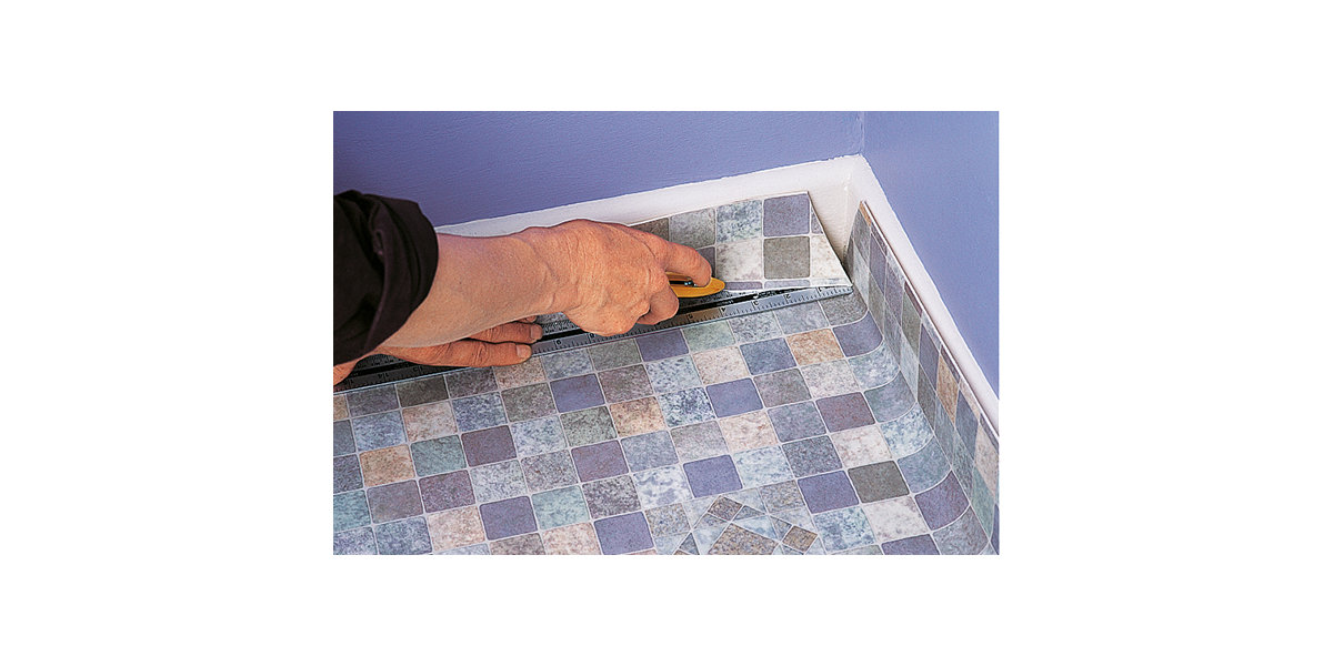 How to lay sheet vinyl at B&Q