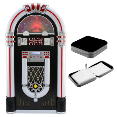 Vinyl Jukebox Record Player Retro Vintage Stereo Entertainment Centre