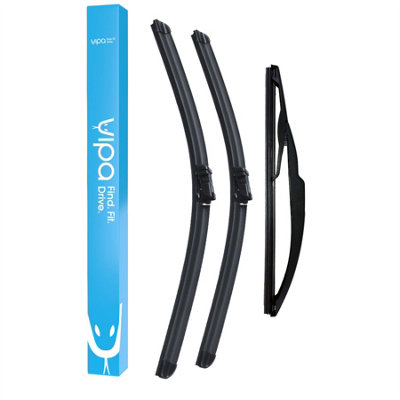 Vipa Wiper Blade Set fits: PEUGEOT 308 MK2 Hatchback Jan 2013 to Jul ...