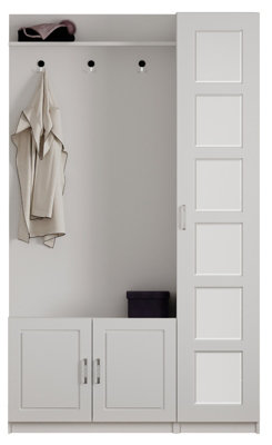 VISTA Mirrored White Hallway Unit