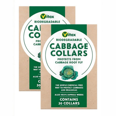 Vitax Biodegradable Cabbage Collars Protection Against Cabbage Root Fly ...
