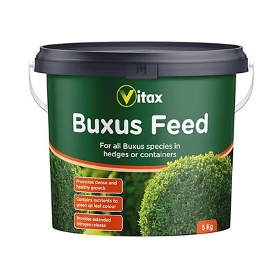 Vitax Buxus Feed 5kgTub Fertiliser for Healthy Growth, Box Blight ...