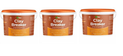 Vitax Clay Breaker 10kg - Breaks Up The Heaviest Clay Pack of 3