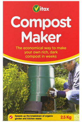 Vitax Compost Maker 2.5kg - Econimical way to make Rich, Dark Compost