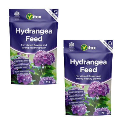 Vitax Hydrangea Feed Granular Fertiliser 1kg Pack of 2 Magnesium & Iron ...