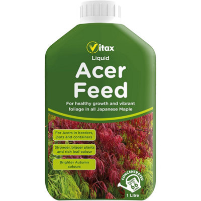 Vitax Liquid Acer Feed 1L Specialist Japanese Maple Fertilizer Balanced ...