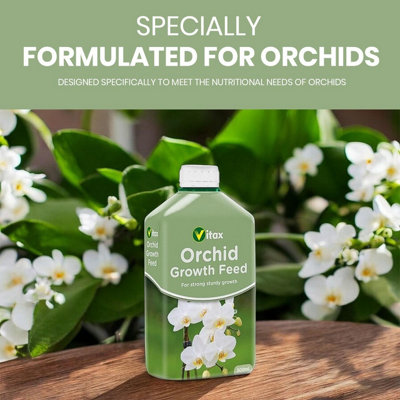 Vitax Orchid Growth Feed 500ml Liquid Fertiliser for Strong Roots ...
