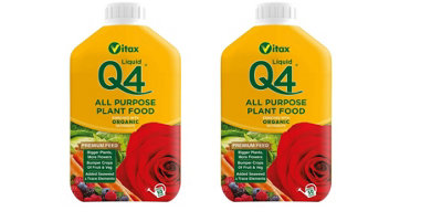 Vitax Q4 All Purpose Liquid Plant Food 1L Pack of 2