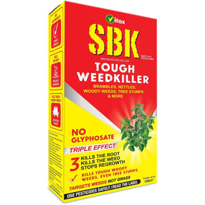 Vitax SBK Brushwood Tough Weed Killer 1L Powerful Control of Brambles ...