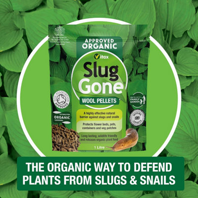 Vitax Slug Gone Wool Pellets, Natural Organic Barrier To Protect ...