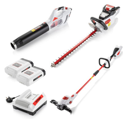 Vitinni Ultimate Garden Power Tool Kit, Cordless Grass Strimmer, Hedge ...