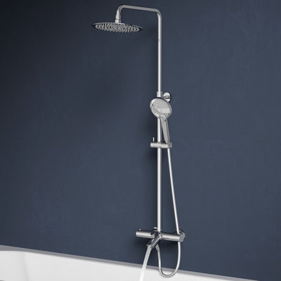 VitrA Aquaheat Bliss Chrome Round Complete Shower Set