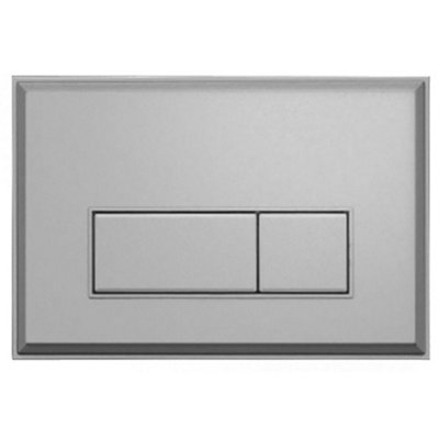 Vitra Elegance Rectangular WC Dual Flush Plate Control Panel Matt Chrome