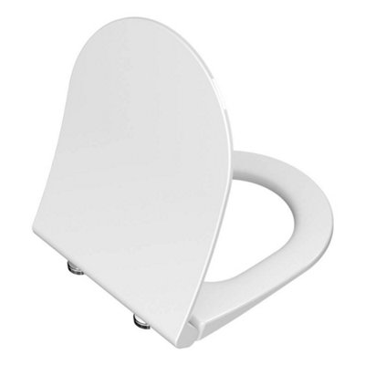 Vitra Integra Round WC Toilet Soft Close Slim Seat 455mm White (SEAT ONLY)