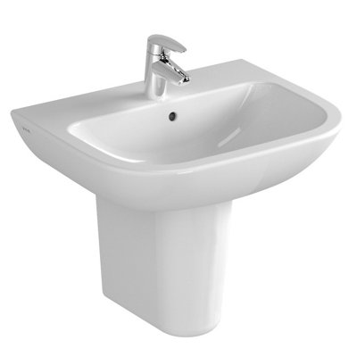 VitrA S20 Ceramic White Half Pedestal