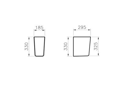 VitrA S20 Ceramic White Half Pedestal