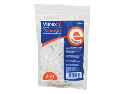 Vitrex - Essential Tile Spacers 5mm (Pack 250) | DIY at B&Q