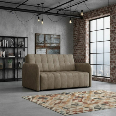 VIVA GRAND III Sofa Bed with Sleeping Function Wooden Legs Wooden Frame ...