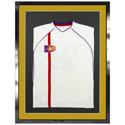 Vivarti DIY 3D Mounted Sports Shirt Display Gloss Black Frame with ...