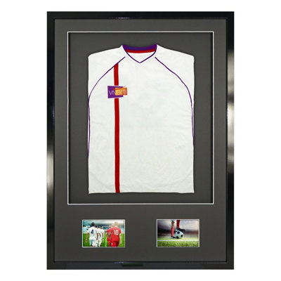 Vivarti DIY Sports Shirt Display 3D + Double Aperture Gloss Black Frame ...