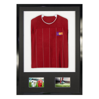 Vivarti DIY Sports Shirt Display 3D + Double Aperture Gloss Black Frame ...