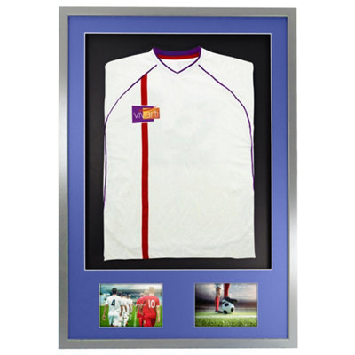 Vivarti DIY Sports Shirt Display Standard Gloss Black Frame 60 X 80cm ...