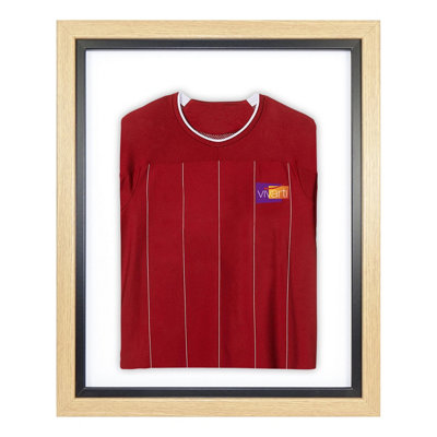 Vivarti DIY Sports Shirt Display Standard Oak Frame 40 x 50cm Black ...