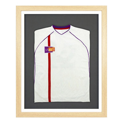 Vivarti DIY Sports Shirt Display Standard Oak Frame 40 x 50cm White ...