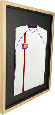Vivarti DIY Sports Shirt Display Standard Oak Frame 50 x 70cm Black ...