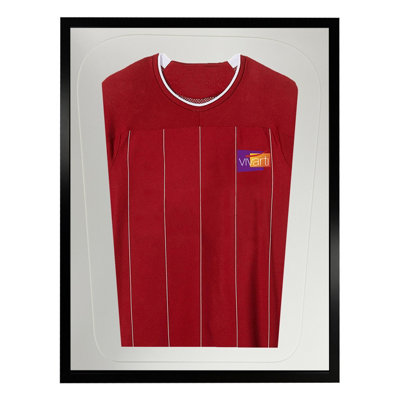 Vivarti DIY Tapered 3D Mounted Sports Shirt Display Gloss Black Frame ...