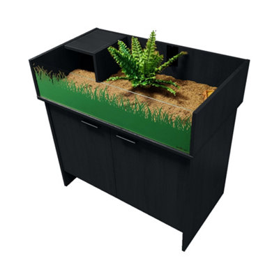 VivExotic Viva Tortoise Table Black with Stand | DIY at B&Q
