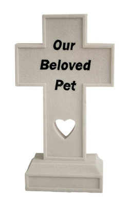 Vivid Arts Beloved Pet Cross on Plinth | DIY at B&Q