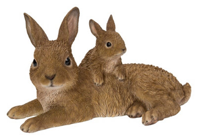 Vivid Arts Real Life Mother & Baby Rabbit - Size B