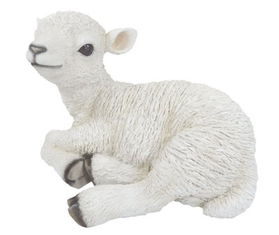 Vivid Arts Real Life Sitting Lamb (Size D) | DIY at B&Q
