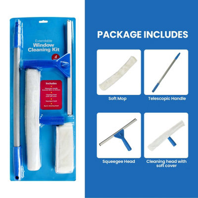 Vivid Extendable Window cleaning Kit GEM-CLE0846