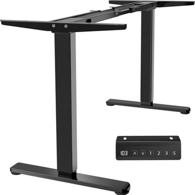 Vivo Electric Stand Up Desk Frame, DIY Workstation, Only, Dual Motor ...