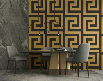 Greek key wallpaper store