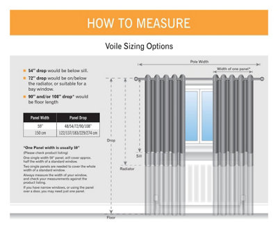 Voile Ringtop Eyelet Curtain Voile Net Panels